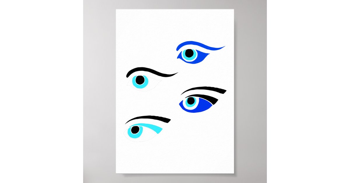 Greek Fishing Boat Eye Symbols Poster | Zazzle
