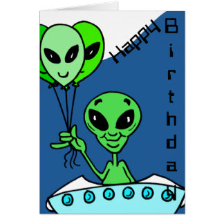 Alien Birthday Cards, Photocards, Invitations & More