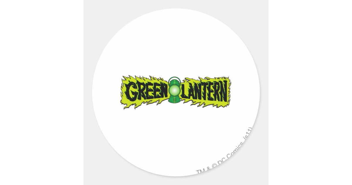 Green Lantern - Glowing Lantern 2 Classic Round Sticker | Zazzle