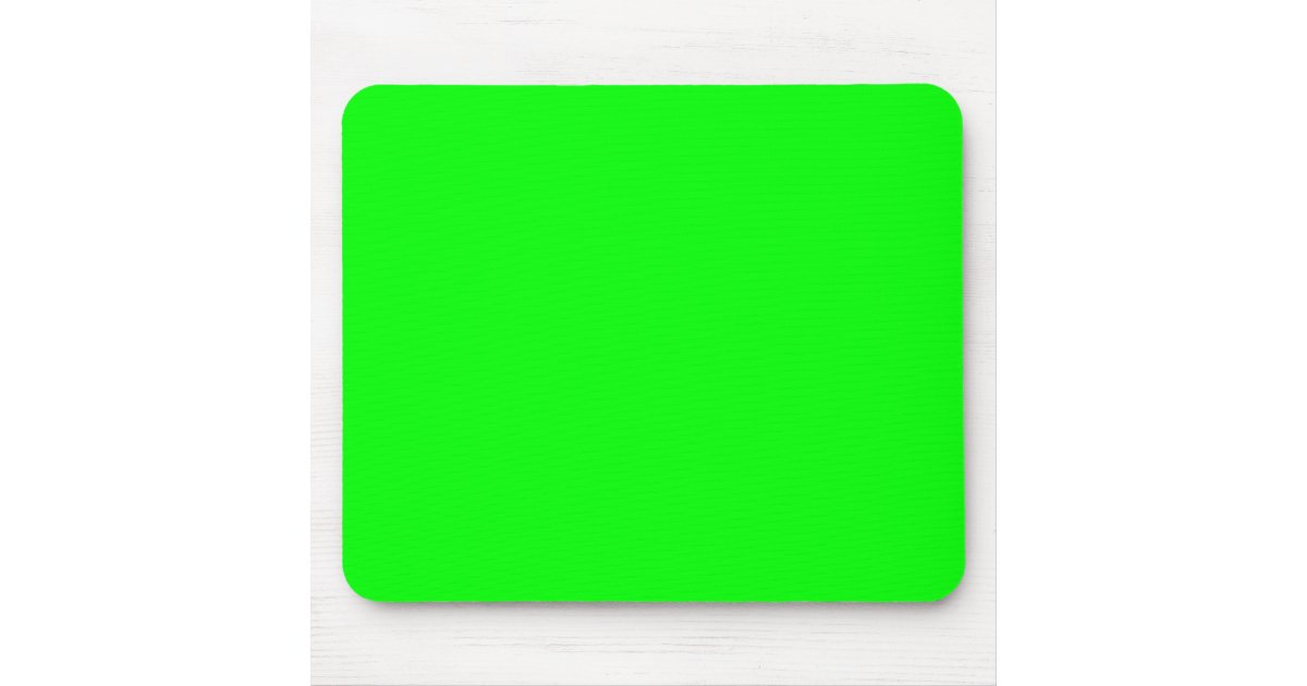 Green Neon Colour Decor You Can Customize Mouse Pad | Zazzle