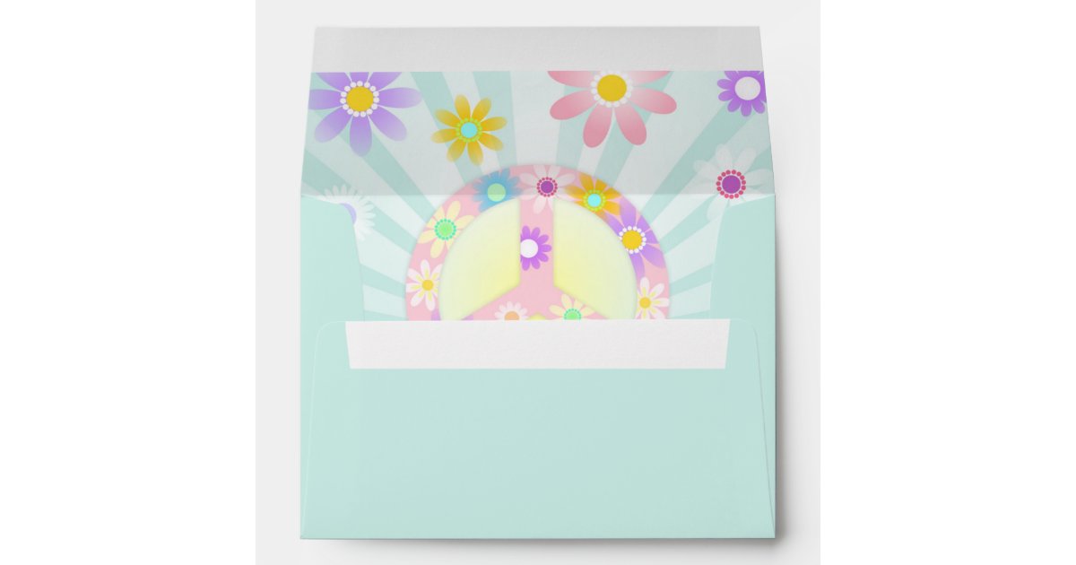 Groovy Retro Birthday Invitation Envelope | Zazzle