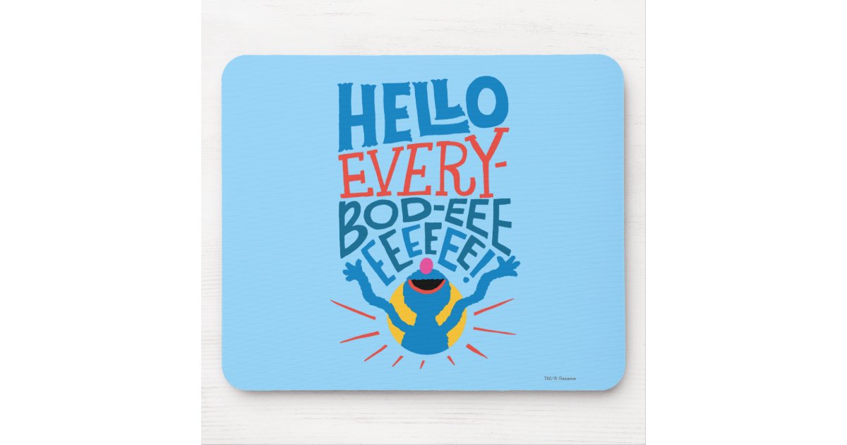 Grover Hello Mouse Pad | Zazzle