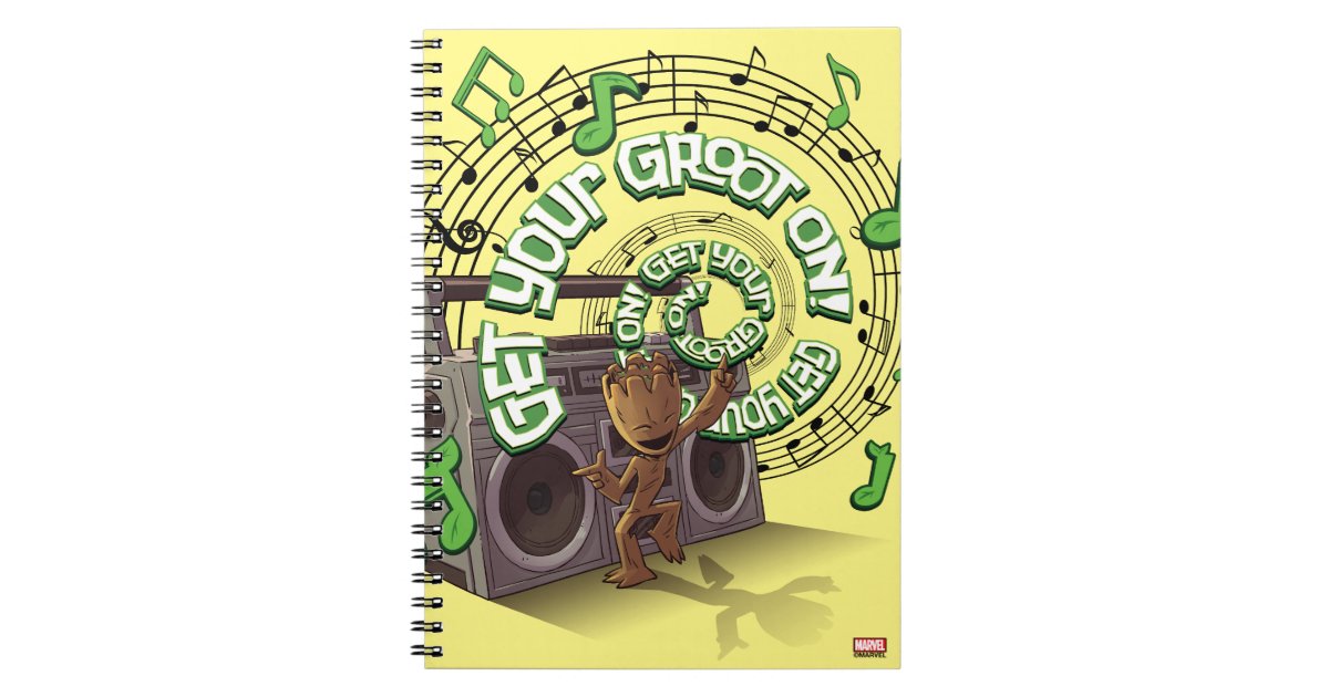 Guardians of the Galaxy | Groot Boombox Notebook | Zazzle