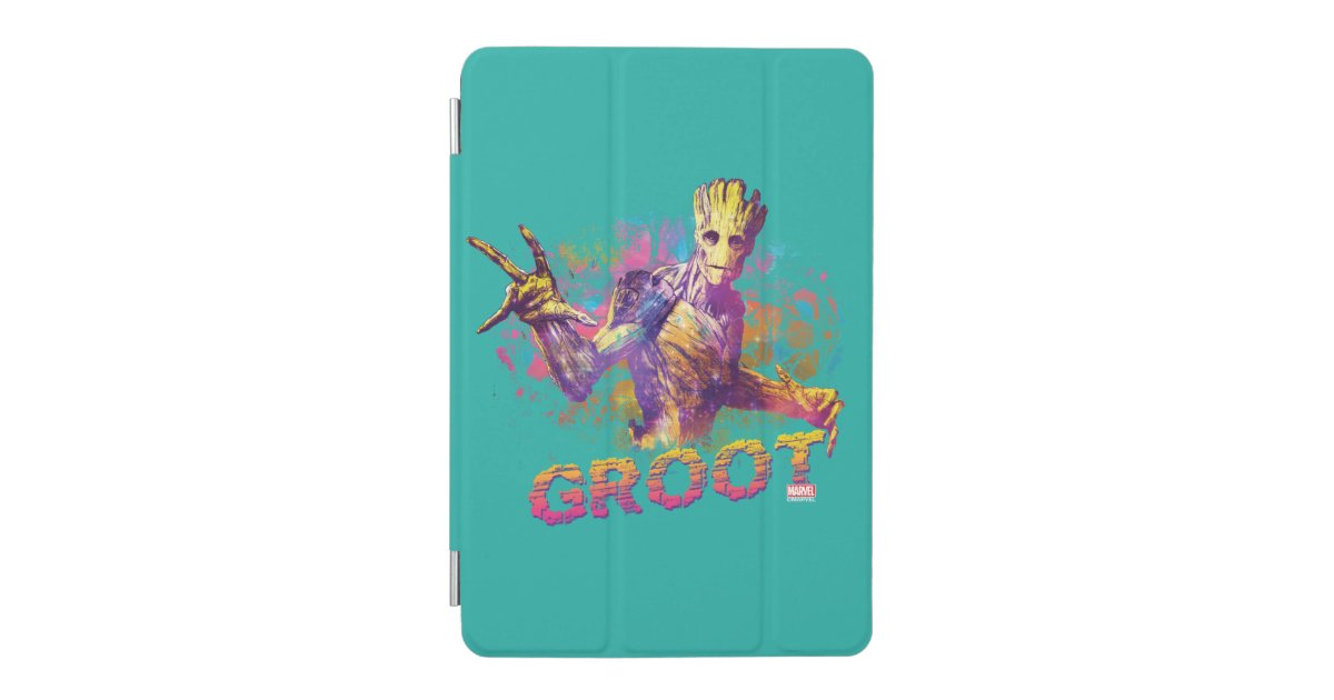 Guardians of the Galaxy | Groot Neon Graphic iPad Mini Cover | Zazzle