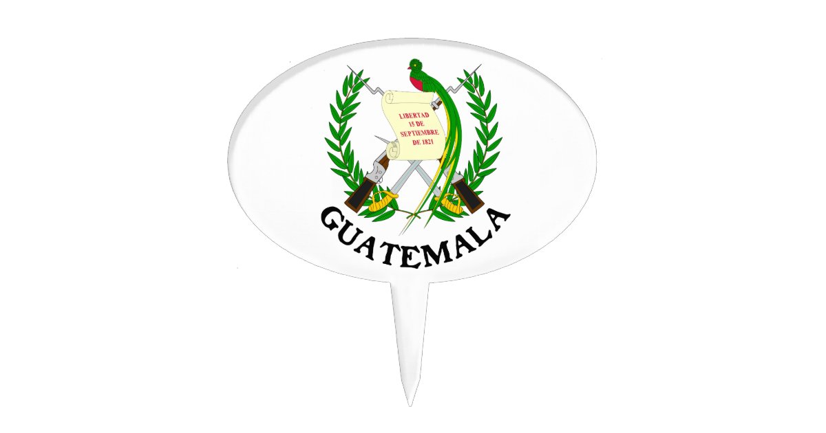 GUATEMALA - emblem/flag/coat of arms/symbol Cake Toppers | Zazzle