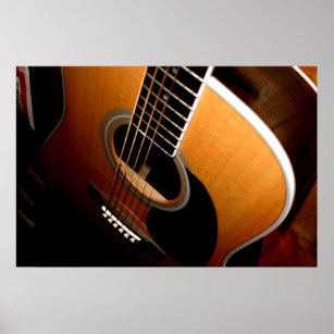 Acoustic Guitar Posters, Prints & Poster Printing | Zazzle CA