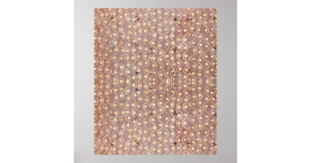 Gustav Klimt - The angels choir dress Pattern Poster | Zazzle