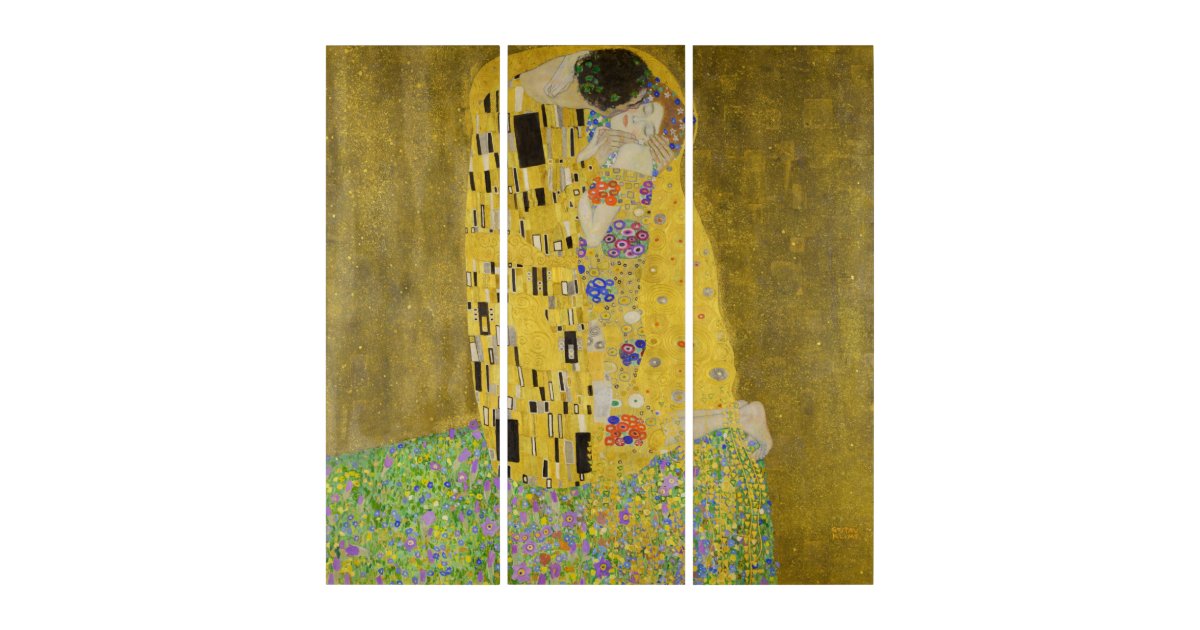Gustav Klimt - The Kiss Triptych | Zazzle