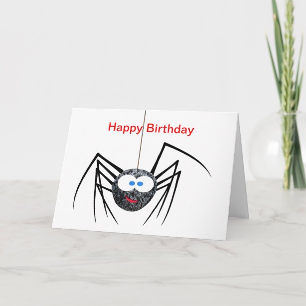 Spider Birthday Cards | Zazzle CA