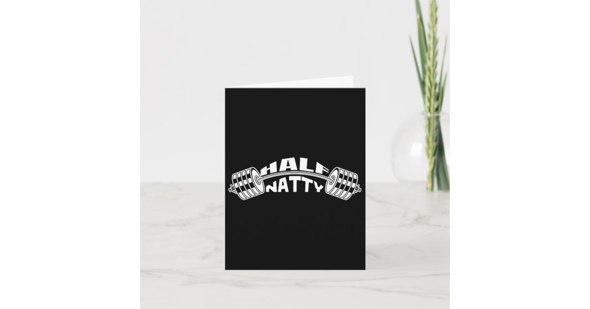 Half Natty Bodybuilder Meme Steroids Athletic Fitn Card | Zazzle