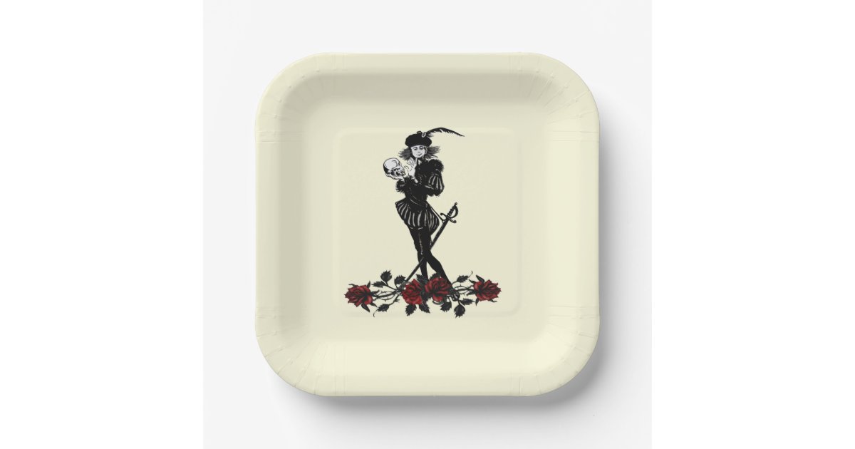 Hamlet Yellow Paper Plate | Zazzle