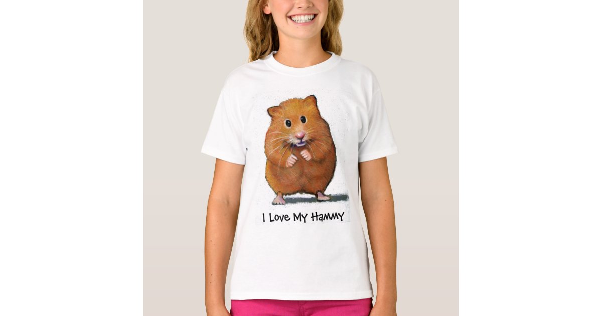 HAMSTER, I Love My Hammy KID'S SHIRT | Zazzle