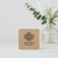 Handmade crafts brown paper rustic calling card | Zazzle