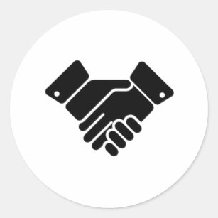Handshake Stickers | Zazzle CA