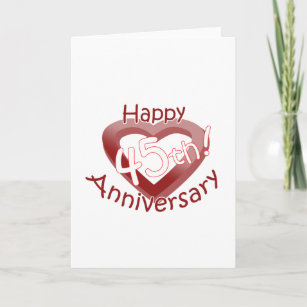 45th Anniversary Cards | Zazzle.ca