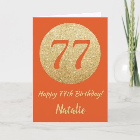 77th Birthday Cards | Zazzle CA