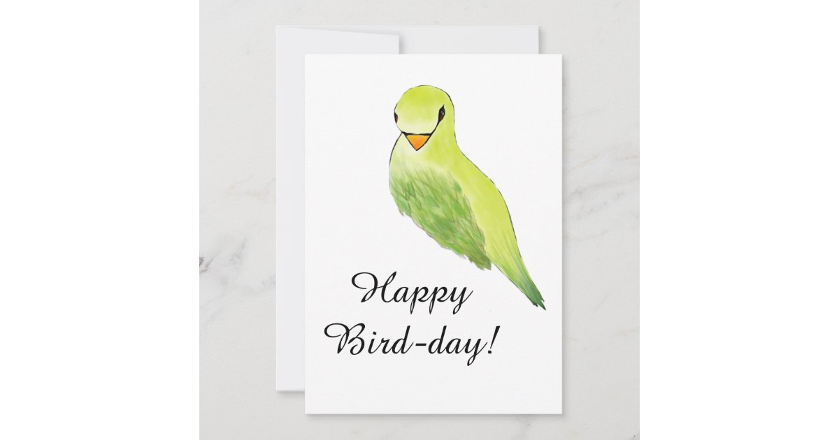 Happy Birthday Bird Pun Card | Zazzle