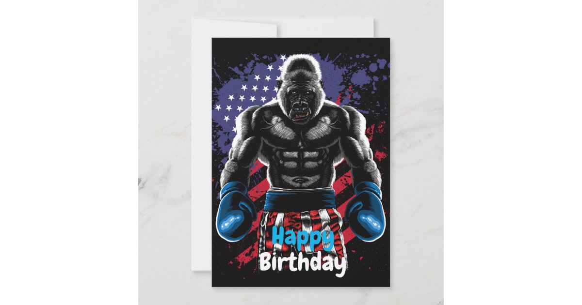 Happy Birthday boxer cap Invitation | Zazzle
