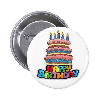 Happy Birthday Buttons, Happy Birthday Pinback Button Designs