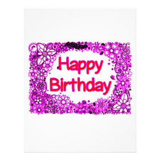 Happy Birthday Letterhead, Custom Happy Birthday Letterhead Templates