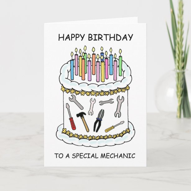 Mechanic Birthday Cards | Zazzle CA