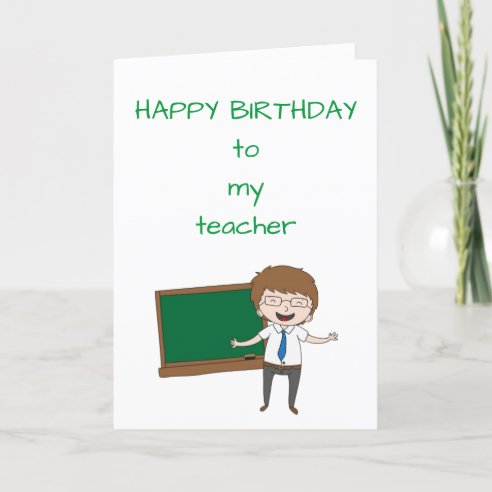 Male Teacher Cards, Greeting Cards & More | Zazzle CA