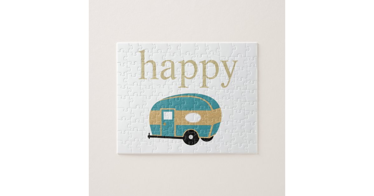 Happy Camper Personality Jigsaw Puzzle | Zazzle