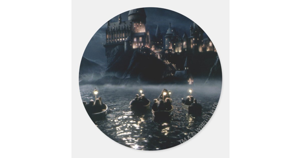Harry Potter Castle | Arrival at Hogwarts Classic Round Sticker | Zazzle