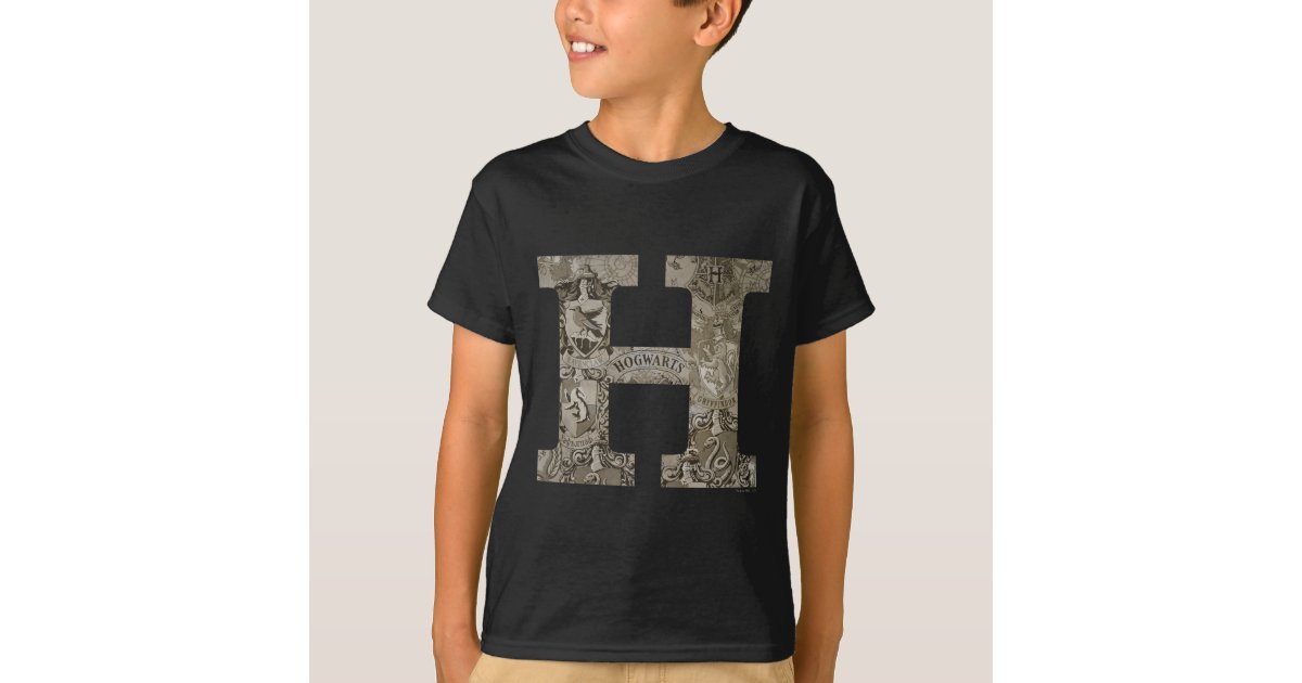 Harry Potter | Hogwarts Monogram T-Shirt | Zazzle