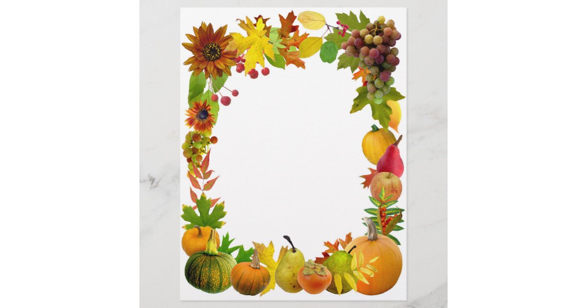 Harvest Border | Zazzle