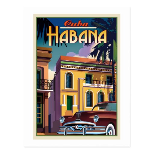 Vintage Cuba Postcards, Vintage Cuba Post Card Templates