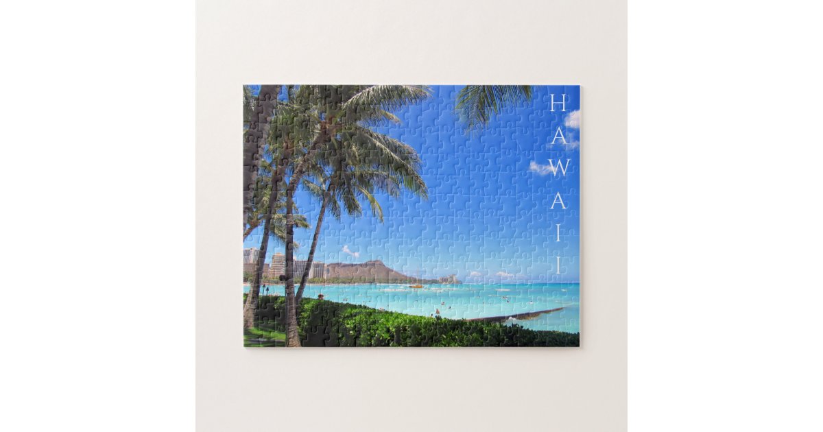hawaii waikiki jigsaw puzzle | Zazzle