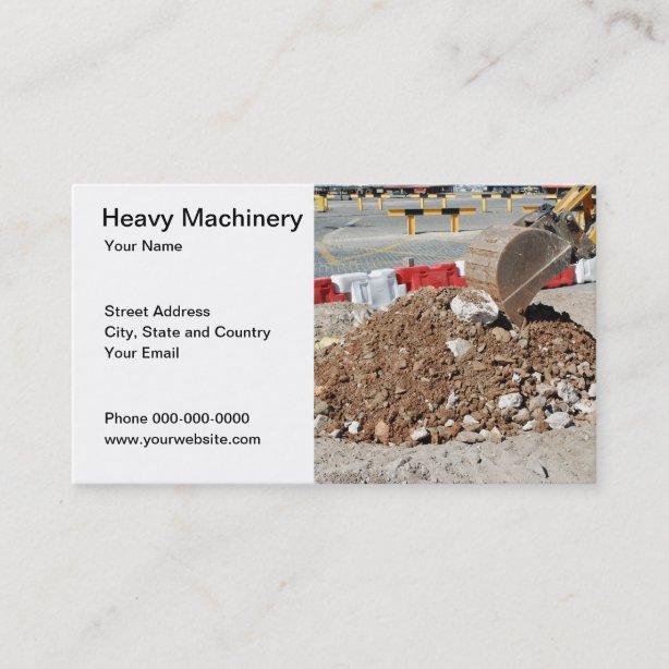 Excavation Business Cards & Profile Cards | Zazzle CA