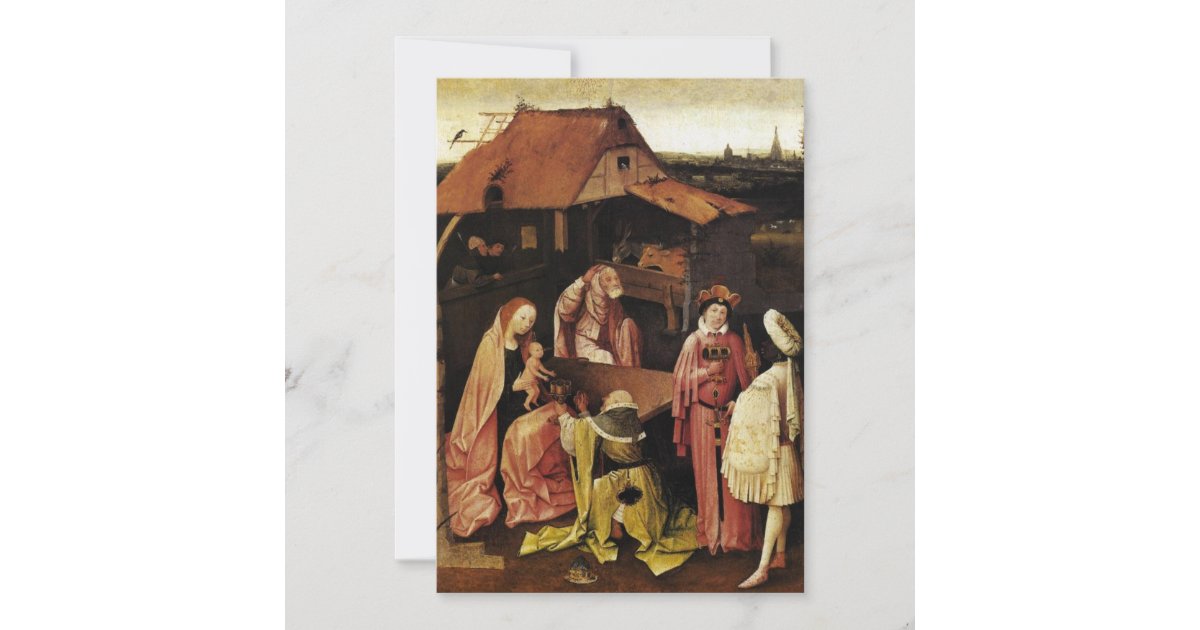 Hieronymus Bosch - Adoration of the Magi (Bosch, P Invitation | Zazzle