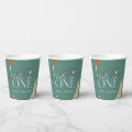 Hole in One Golf Course 1st Birthday Paper Cups | Zazzle