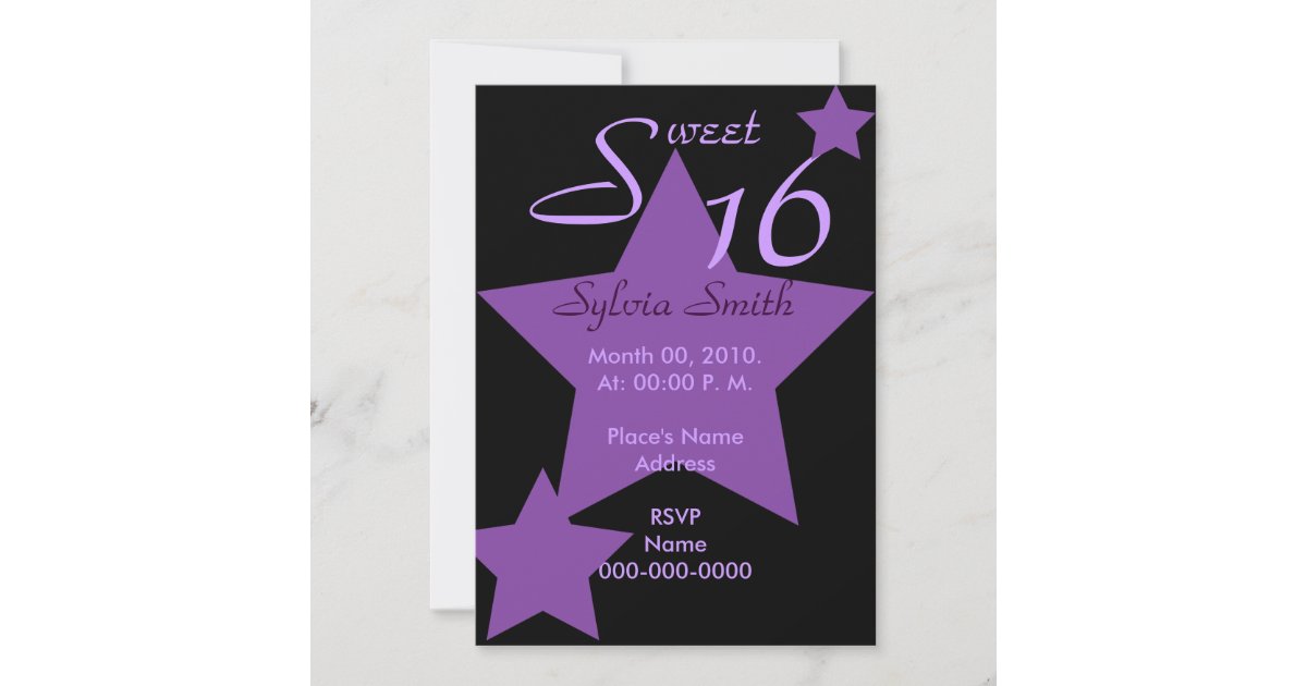Hollywood Super Star Invitation-Customize Invitation | Zazzle