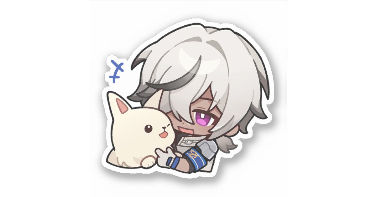 Honkai Star Rail Chibi Arlan And Peppy Sticker | Zazzle