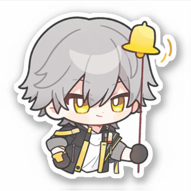 Honkai Star Rail Chibi Caelus Sticker | Zazzle