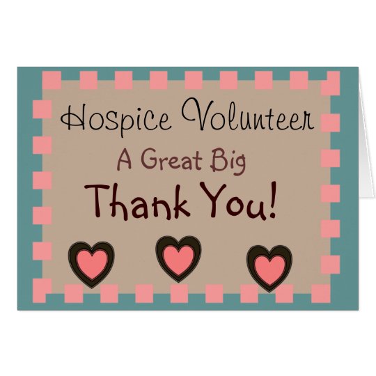 Hospice Volunteer Thank You Cards | Zazzle.ca