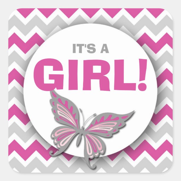 Its A Girl Stickers | Zazzle CA