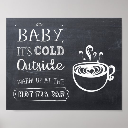 Hot Tea Bar Sign | Zazzle.ca