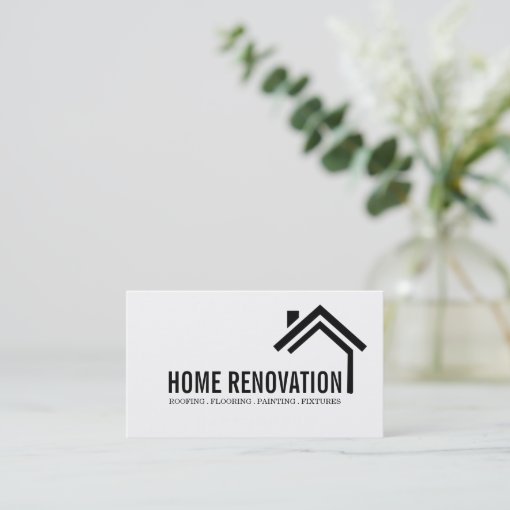 House Home Remodeling Renovation Construction Business Card | Zazzle