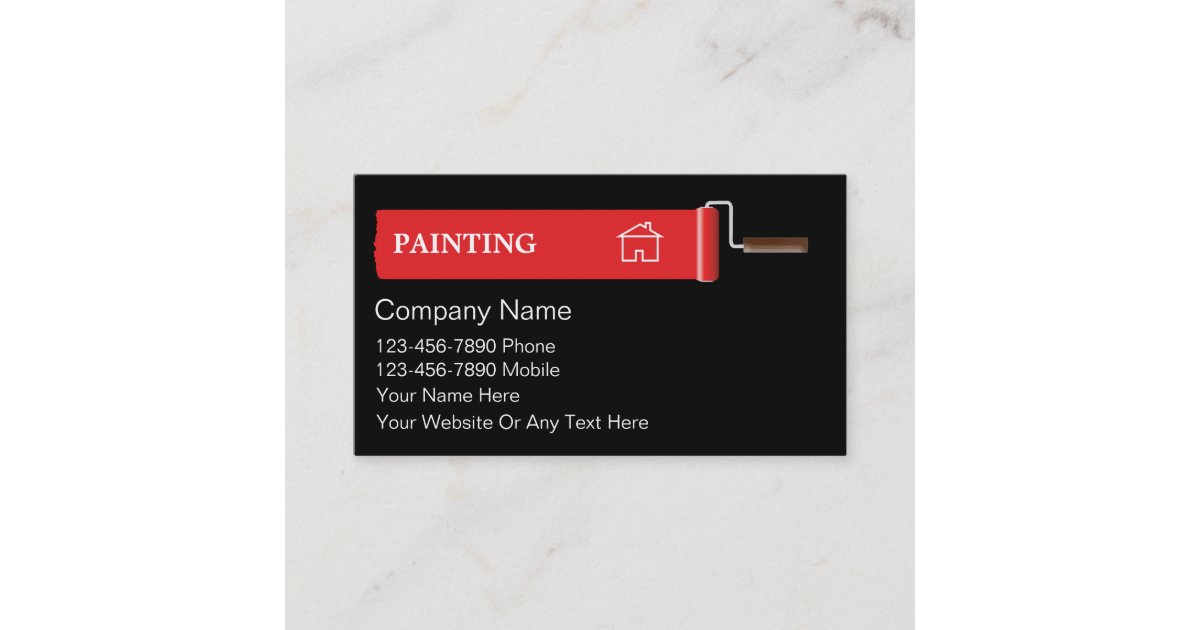 House Painting Business Cards | Zazzle
