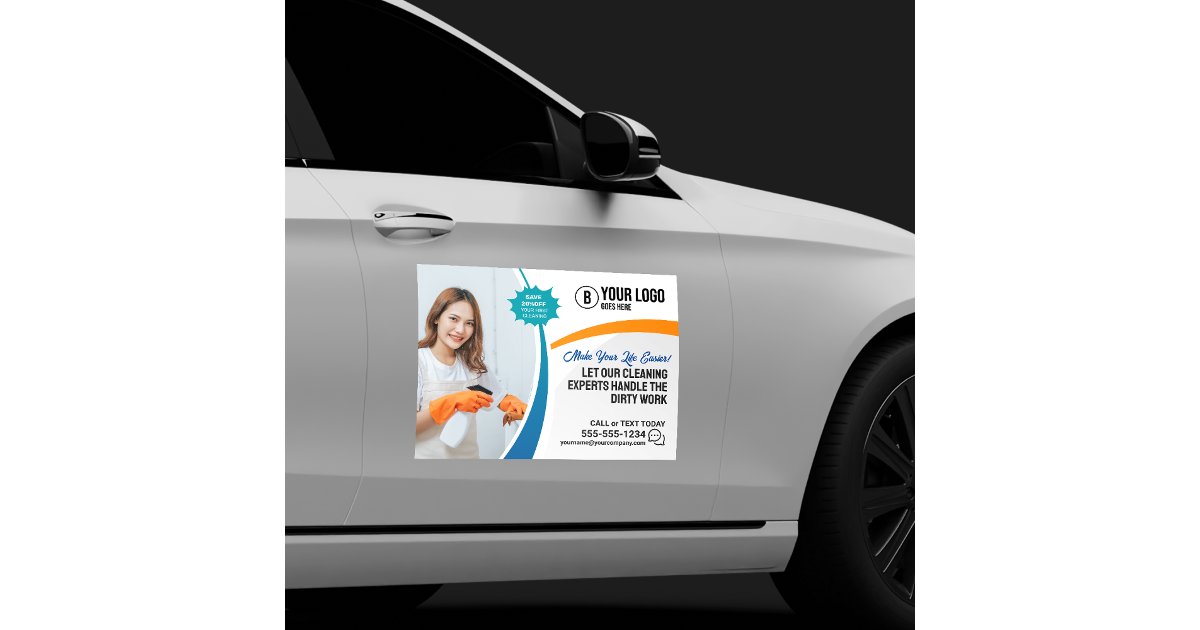 Housekeeper House Office Cleaning Maid Service Car Magnet | Zazzle