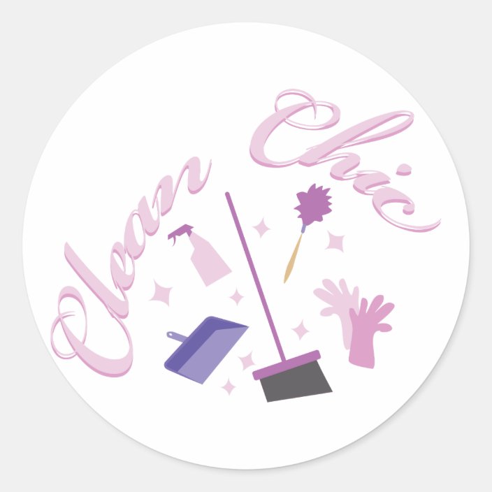 Housekeeping Equipment Classic Round Sticker | Zazzle.ca