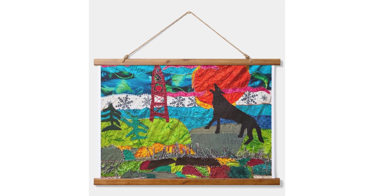 Howler Wolf Hanging Tapestry | Zazzle
