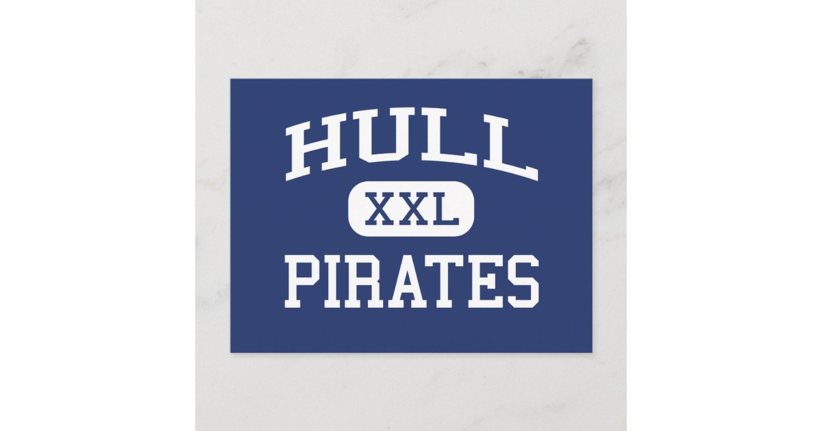 Hull - Pirates - High School - Hull Massachusetts Postcard | Zazzle