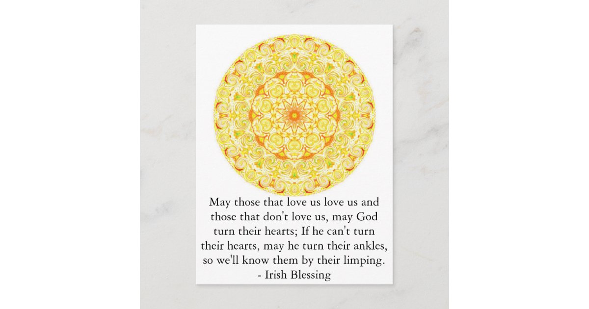 Humourous Irish Blessing from IRELAND Postcard | Zazzle