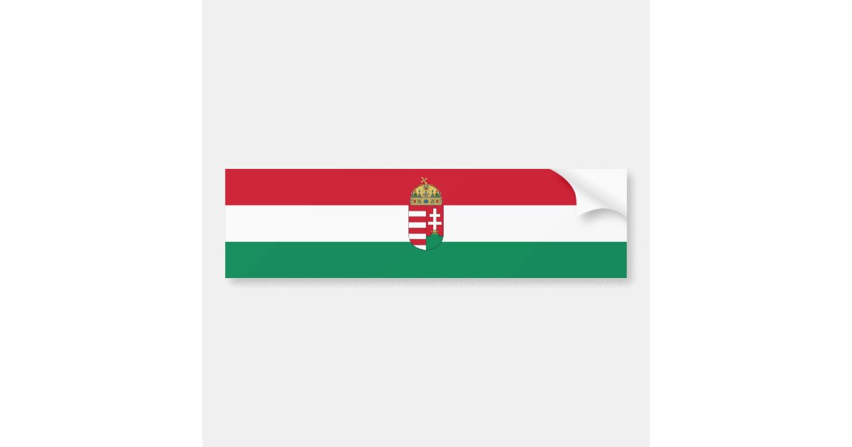 Hungary/Hungarian 1940 Flag Bumper Sticker | Zazzle