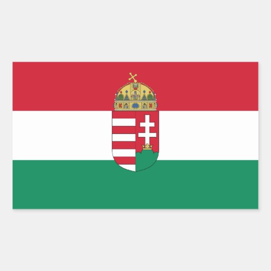 Hungary/Hungarian 1940 Flag Sticker | Zazzle.ca